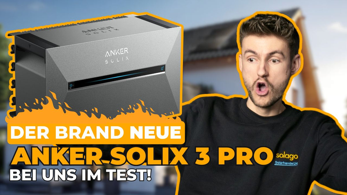 Balkonkraftwerk 3000W mit Anker Speicher 3 Pro